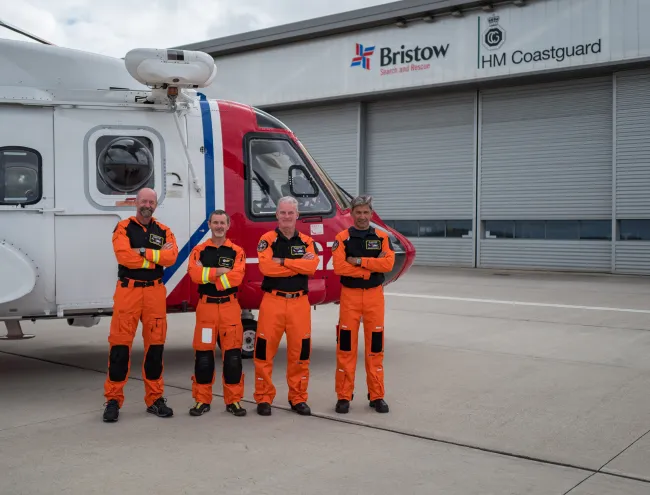 HM Coastguard helicopter crew wins award for Storm Claudio rescue | HM ...